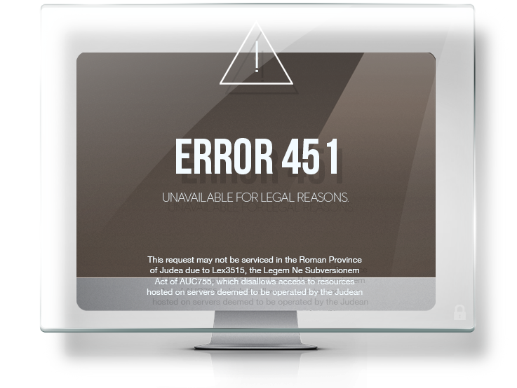 Error 451, il numero che ci segnalerà la censura online